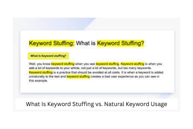 What Is Keyword Stuffing vs. Natural Keyword Usage 2025? - JoseOne ...